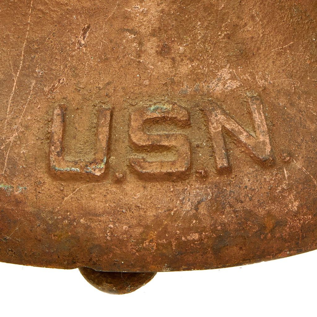 Original U.S. WWII U.S.N. Marked Cast Iron Navy Quarterdeck Bell ...