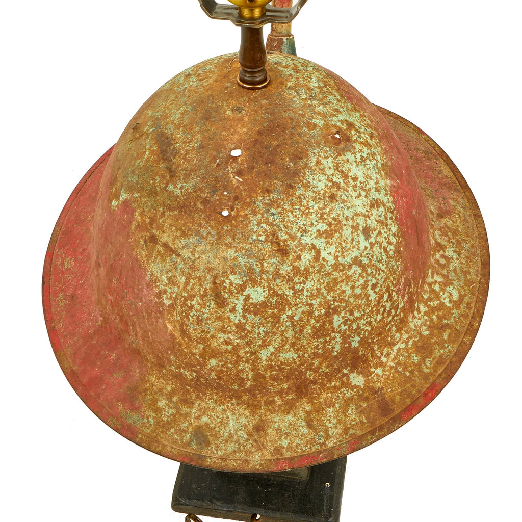 Original British WWI “Trench Art” Lamp Constructed Out Of Mk 1 Brodie ...