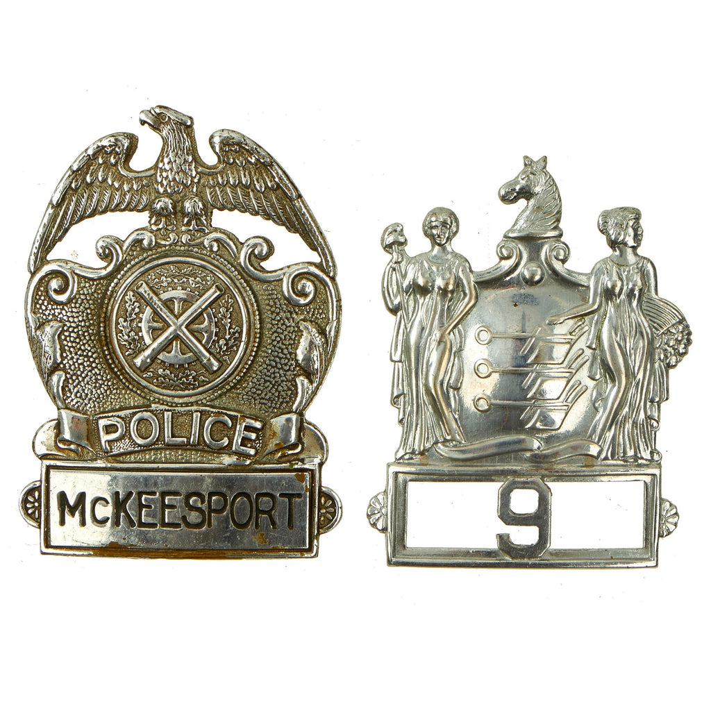 Original U.S. Law Enforcement Cap / Chest Badge Insignia Grouping - 5 ...