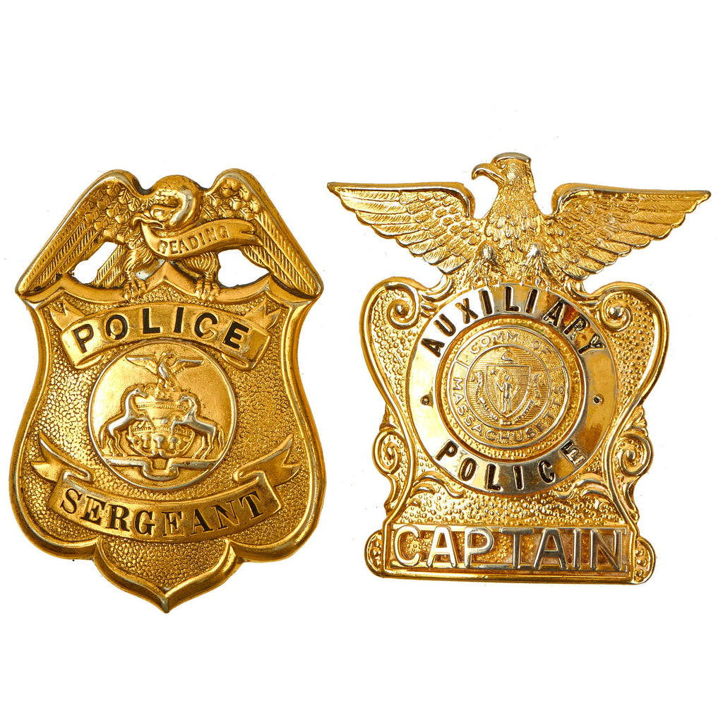 Original U.S. Law Enforcement Cap / Chest Badge Insignia Grouping - 5 ...