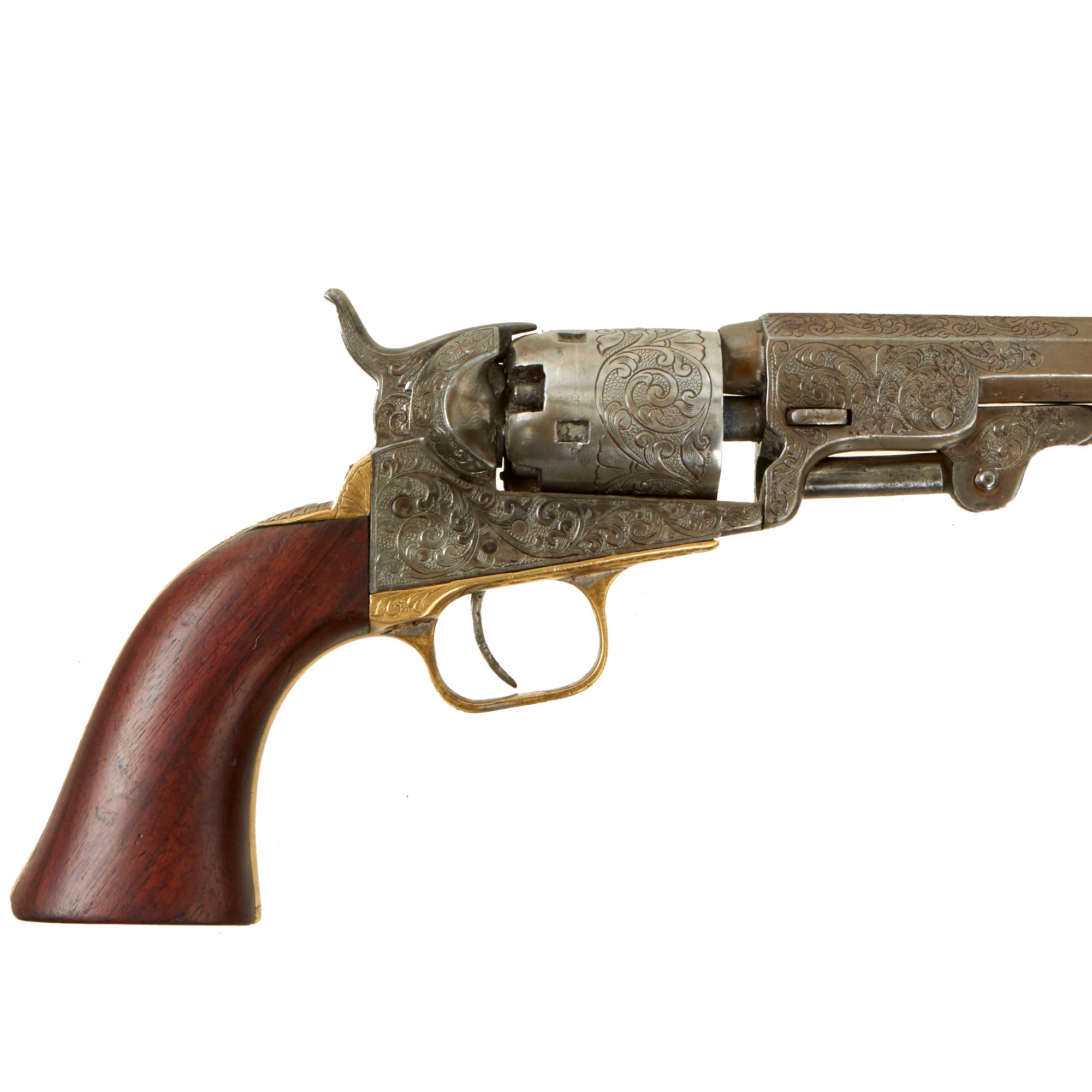 Original U.S. Civil War Colt M1849 Named and Fully Engraved Pocket Per ...