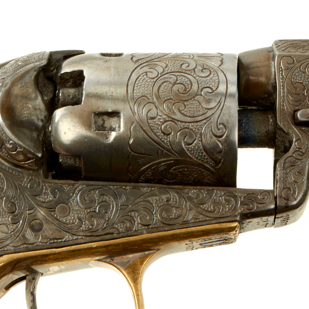 Original U.S. Civil War Colt M1849 Named and Fully Engraved Pocket Per ...