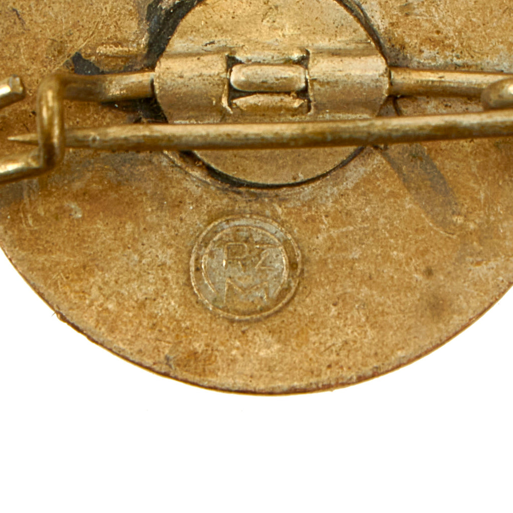 Original German WWII NSDAP Party Enamel Membership Badge Pin by Rudolf ...