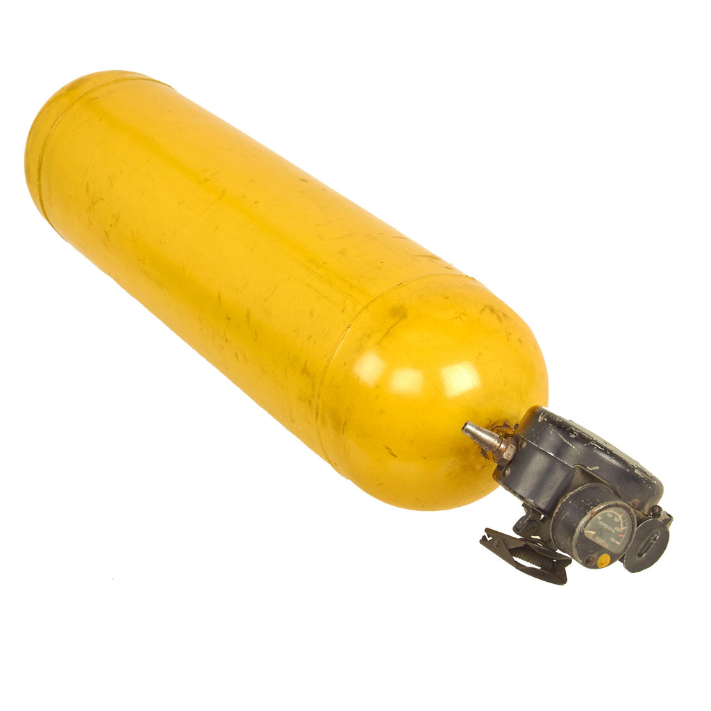 Original U.S. WWII Army Air Force D-2 Breathing Oxygen Bottle With Car ...