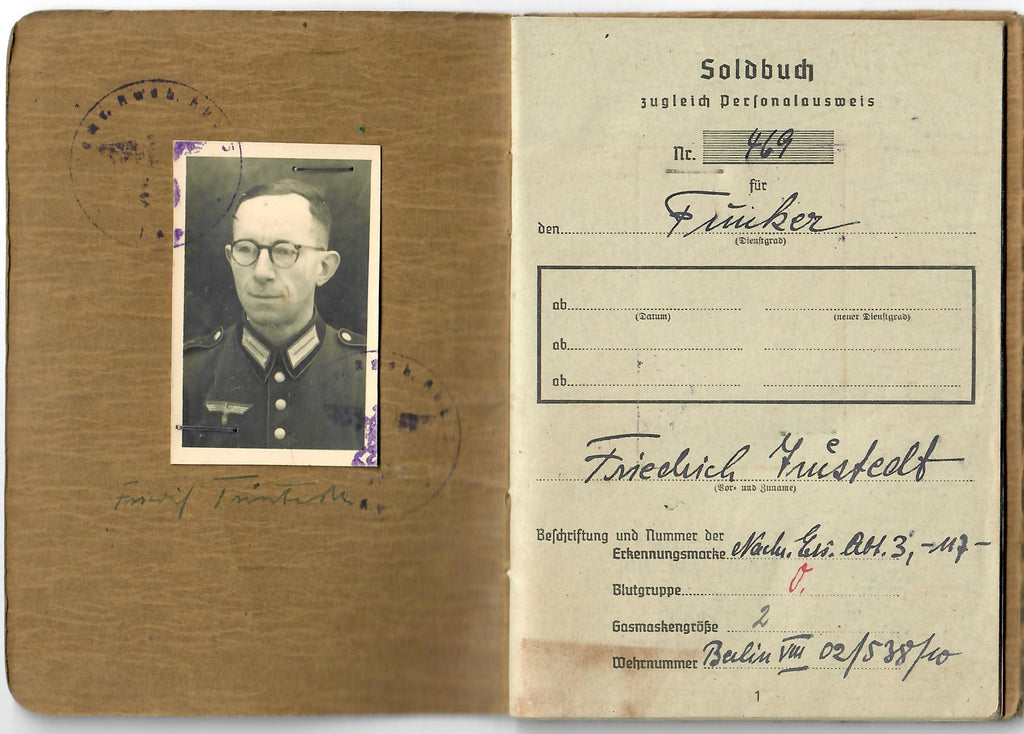 Original German WWII Set of Four Identification Books - (2) Wehrpaß ...
