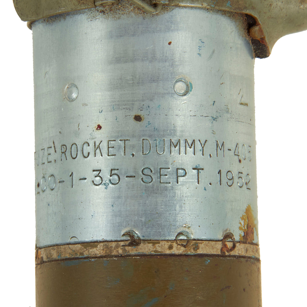 Original U.S. M20 A1 B1 3.5 Inch Super Bazooka Inert Rocket Launcher w ...