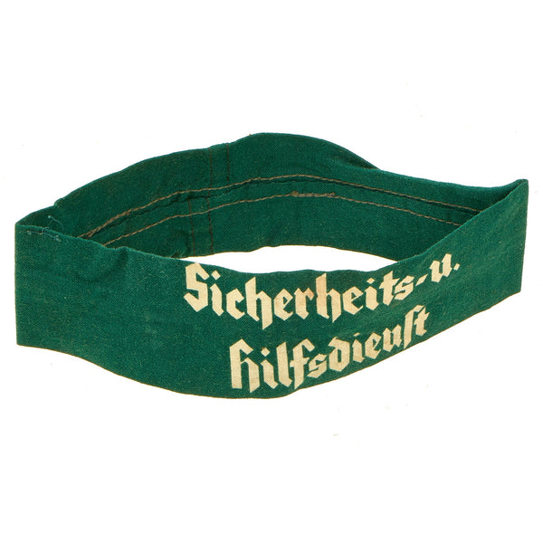 Original German WWII Green Sicherheits und Hilfsdienst (SHD) Security ...