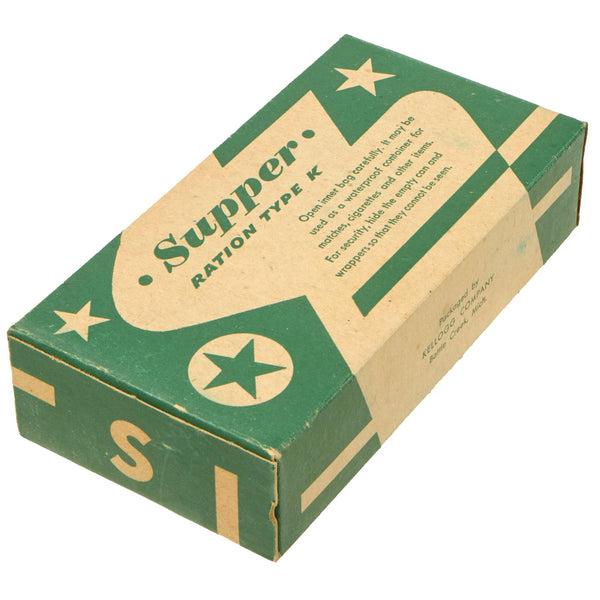 Original U.S. WWII Unopened K-Ration "Morale Series" Supper Meal Unit ...