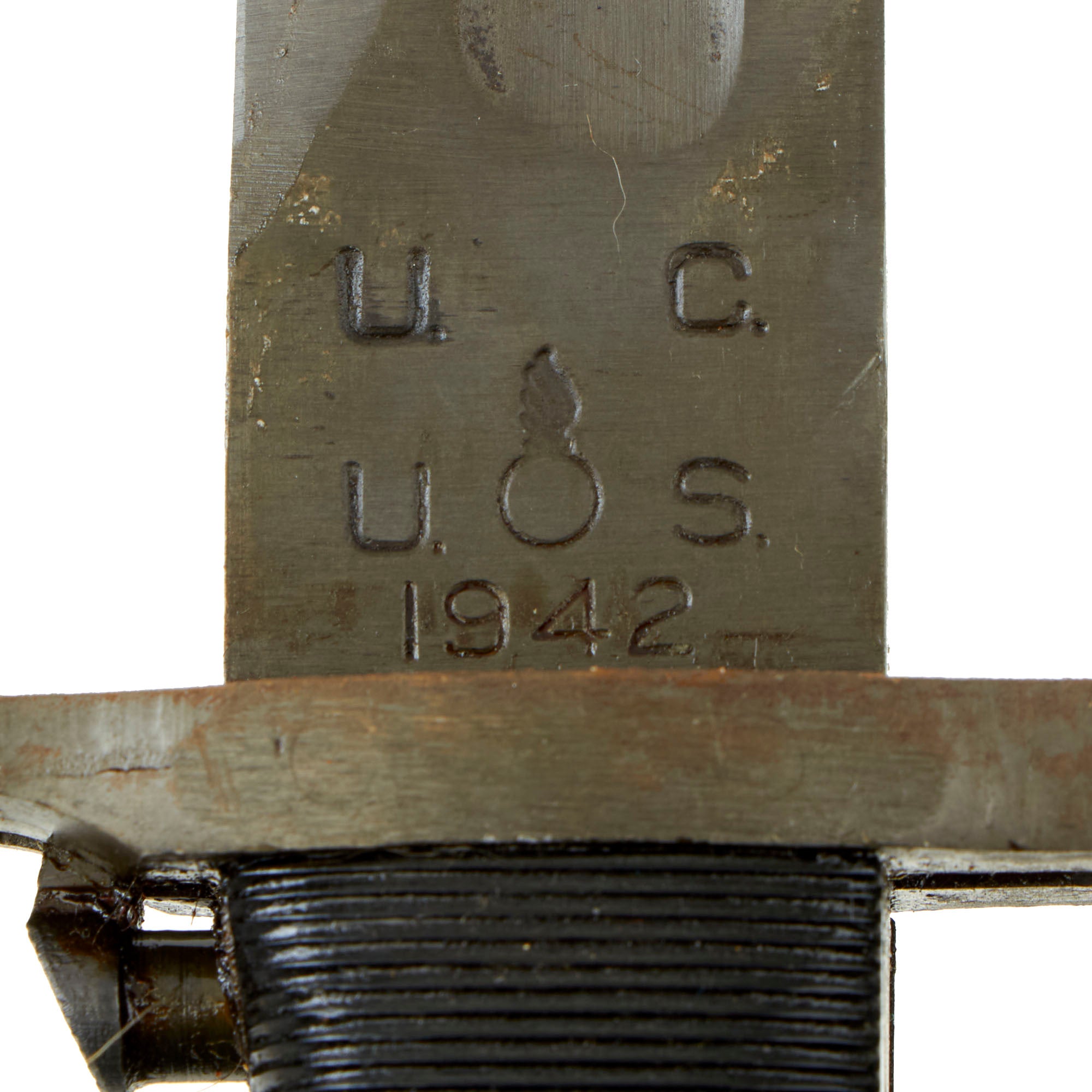 Original U.S. WWII M1942 16" Garand Rifle Bayonet by Utica Cutlery wit ...