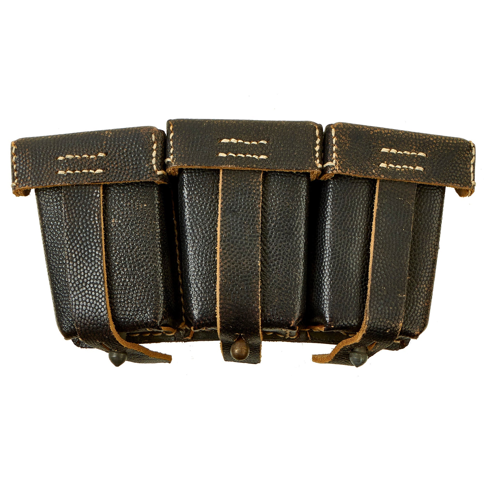 Original German WWII Matched Set of Two Unissued Black Leather Mauser ...