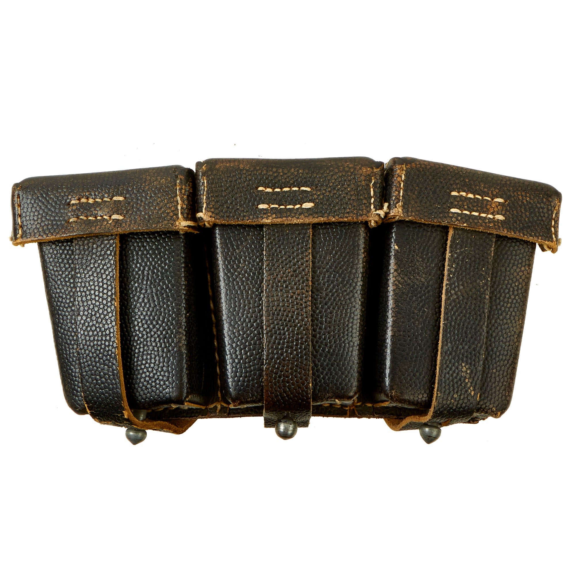 Original German WWII Matched Set of Two Unissued Black Leather Mauser ...