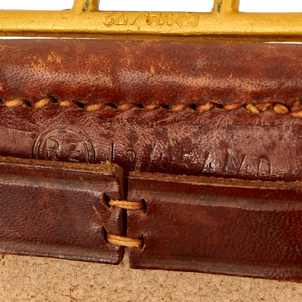 Original German WWII Named USGI Bring Back NSDAP Leader Leather Belt w ...