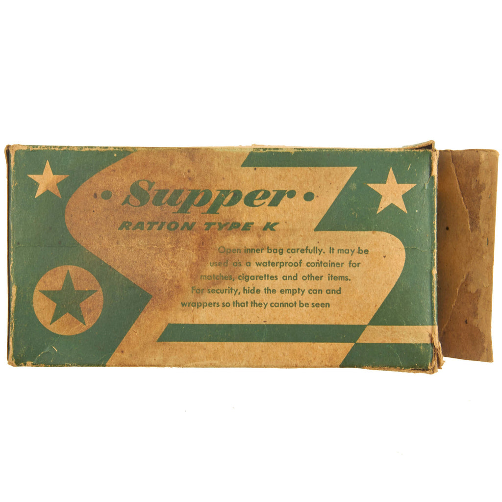 Original U.S. WWII K-Ration "Morale Series" Supper Meal Unit by The Cr ...