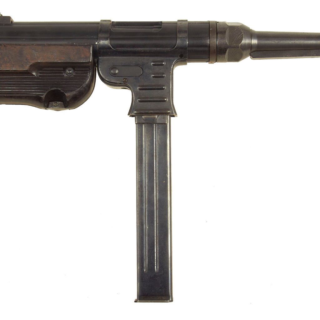Original German WWII 1943 Dated MP 40 Display Gun by ERMA with Live Ba ...