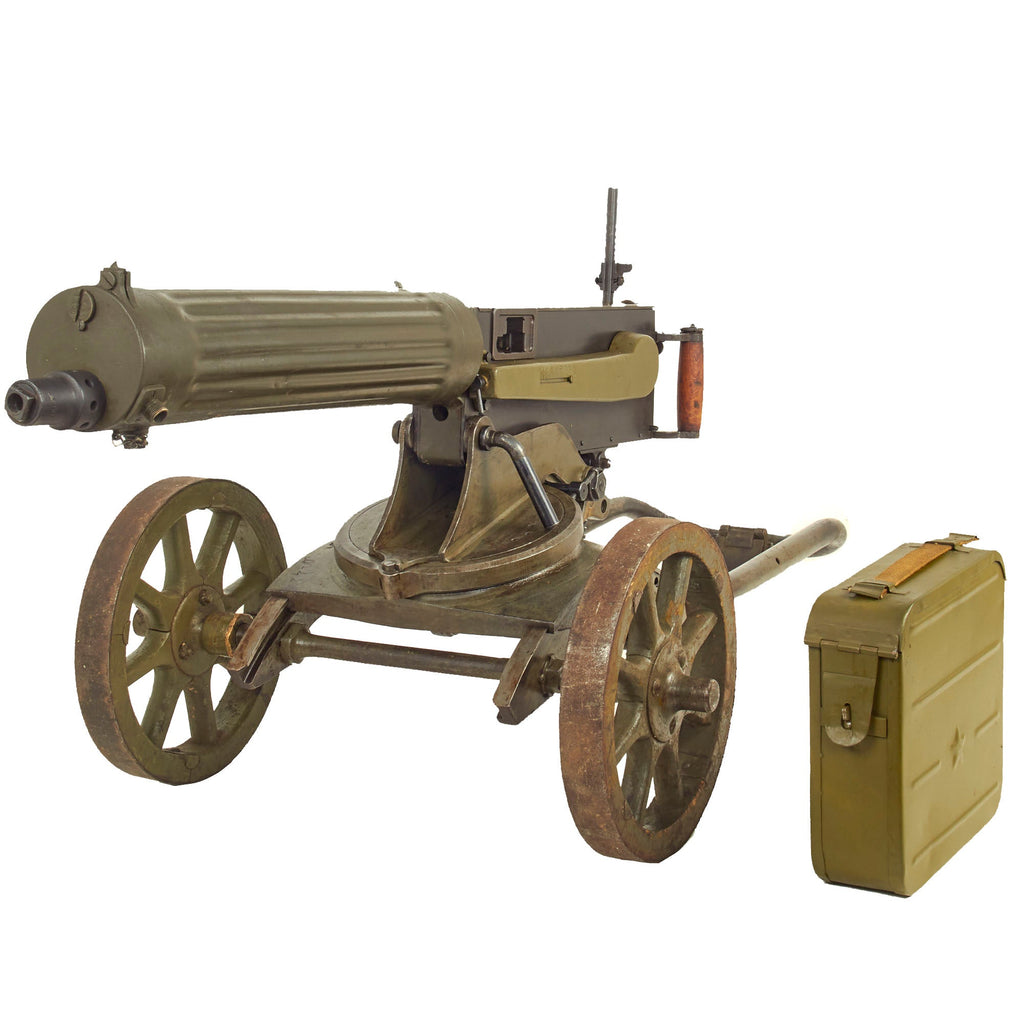 Original Soviet Russian WWII Maxim M1910 Fluted Display Machine Gun wi ...