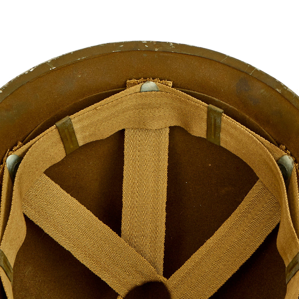 Original U.S. WWII USAAF Bomber Crew M3 Steel FLAK Helmet ...