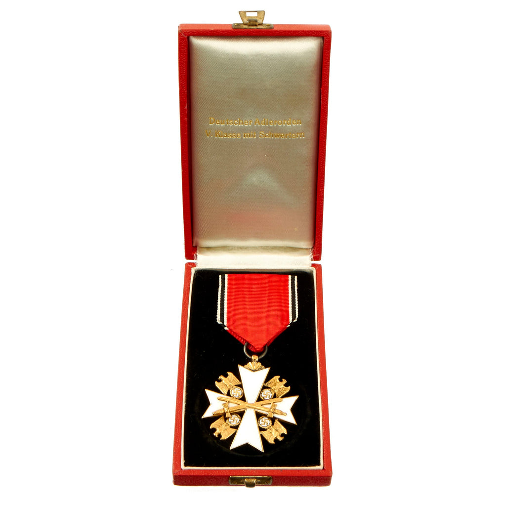 Original German WWII Cased Order of the German Eagle 5th Class Award w ...
