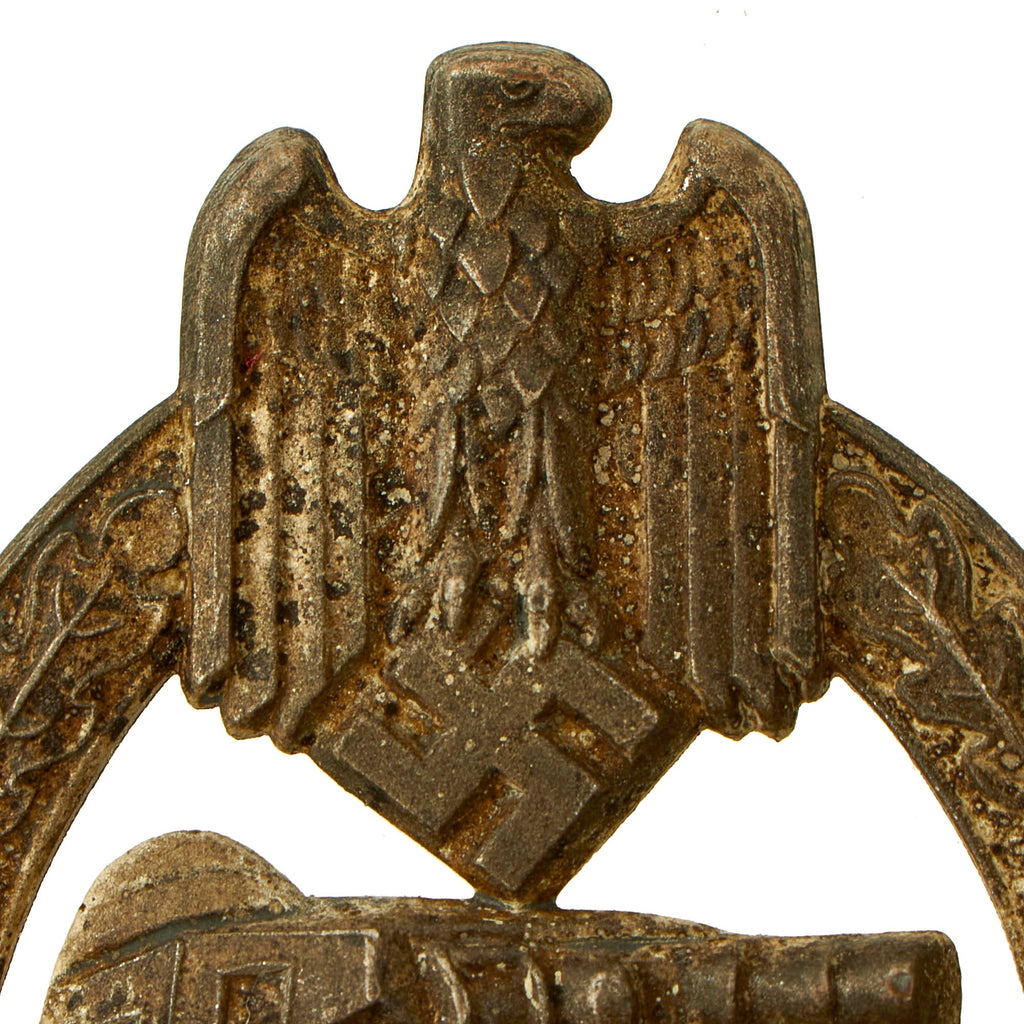 Original German WWII Panzer Assault Tank Badge by Hermann Aurich - Sil ...