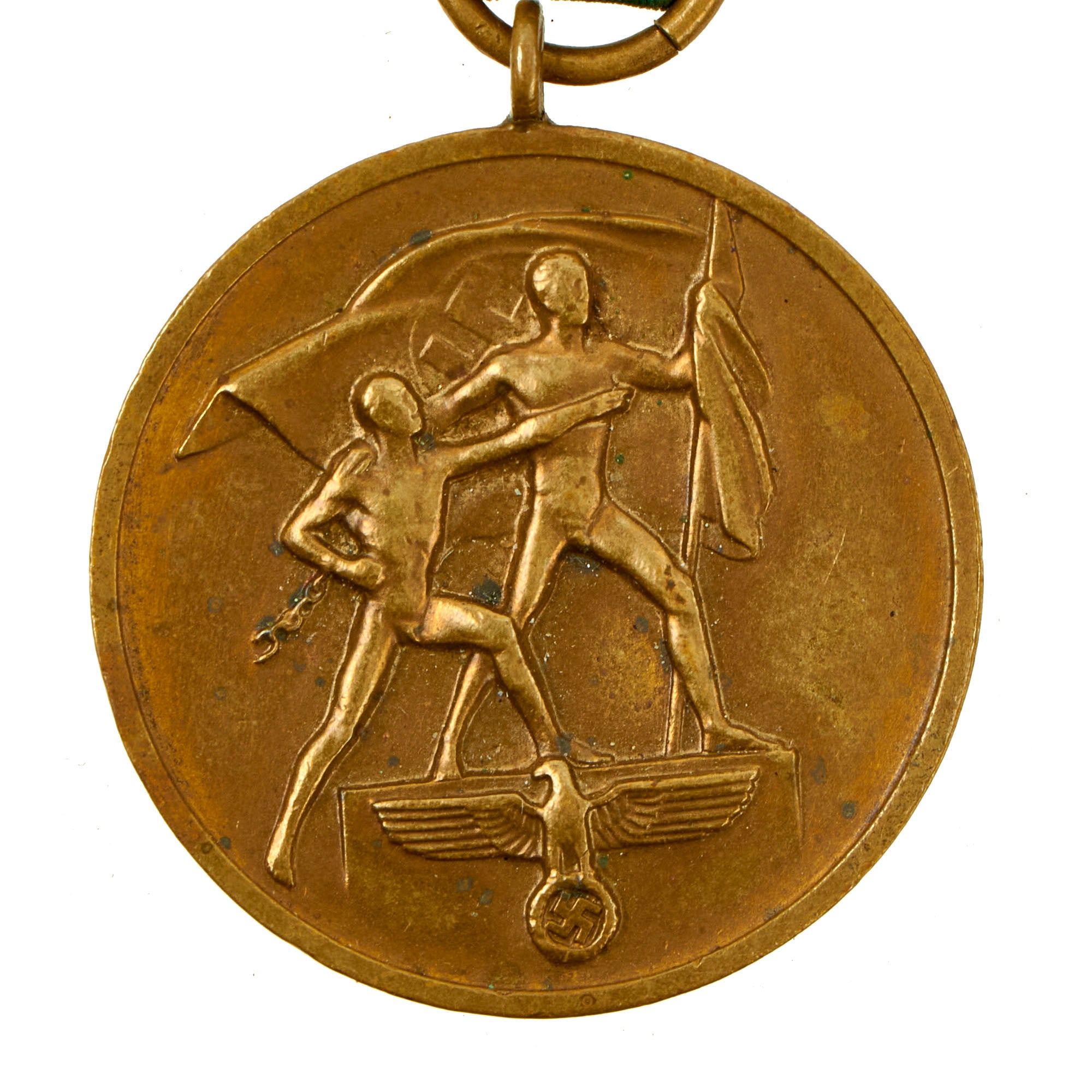 Original Rare German WWII Return of Memel Commemorative Medal with Rib ...