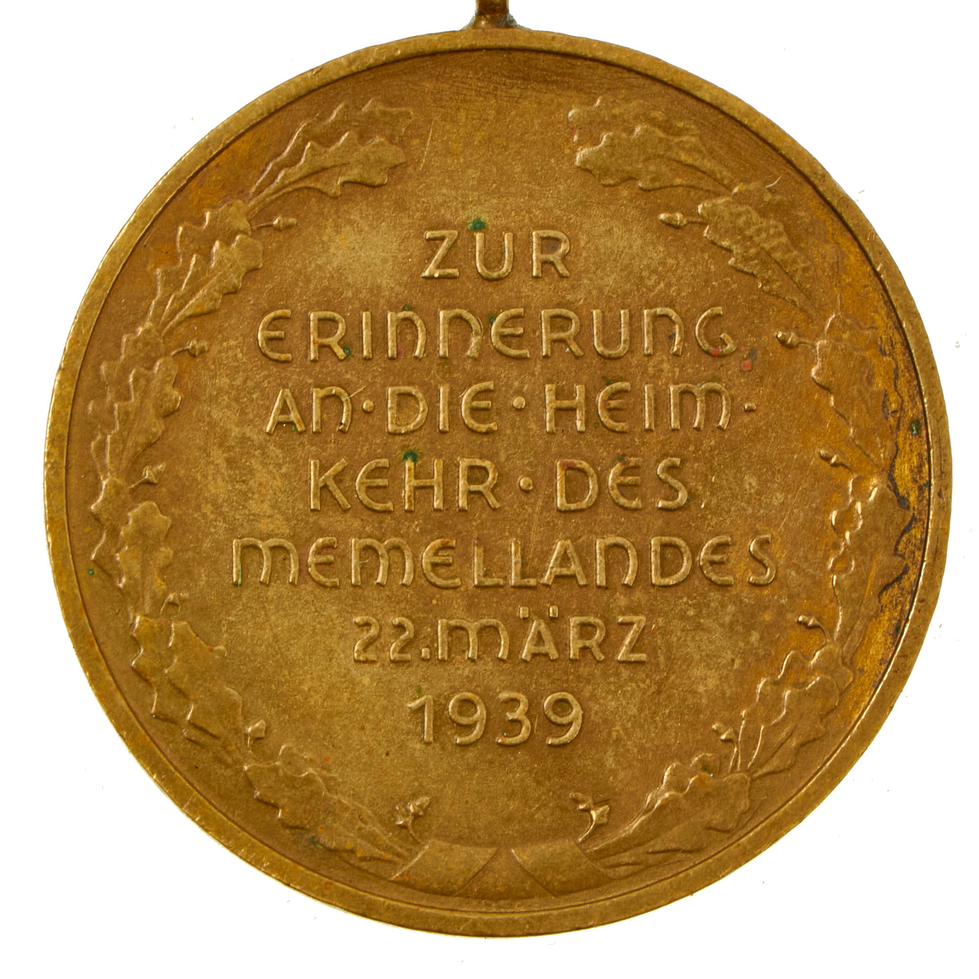 Original Rare German WWII Return of Memel Commemorative Medal with Rib ...
