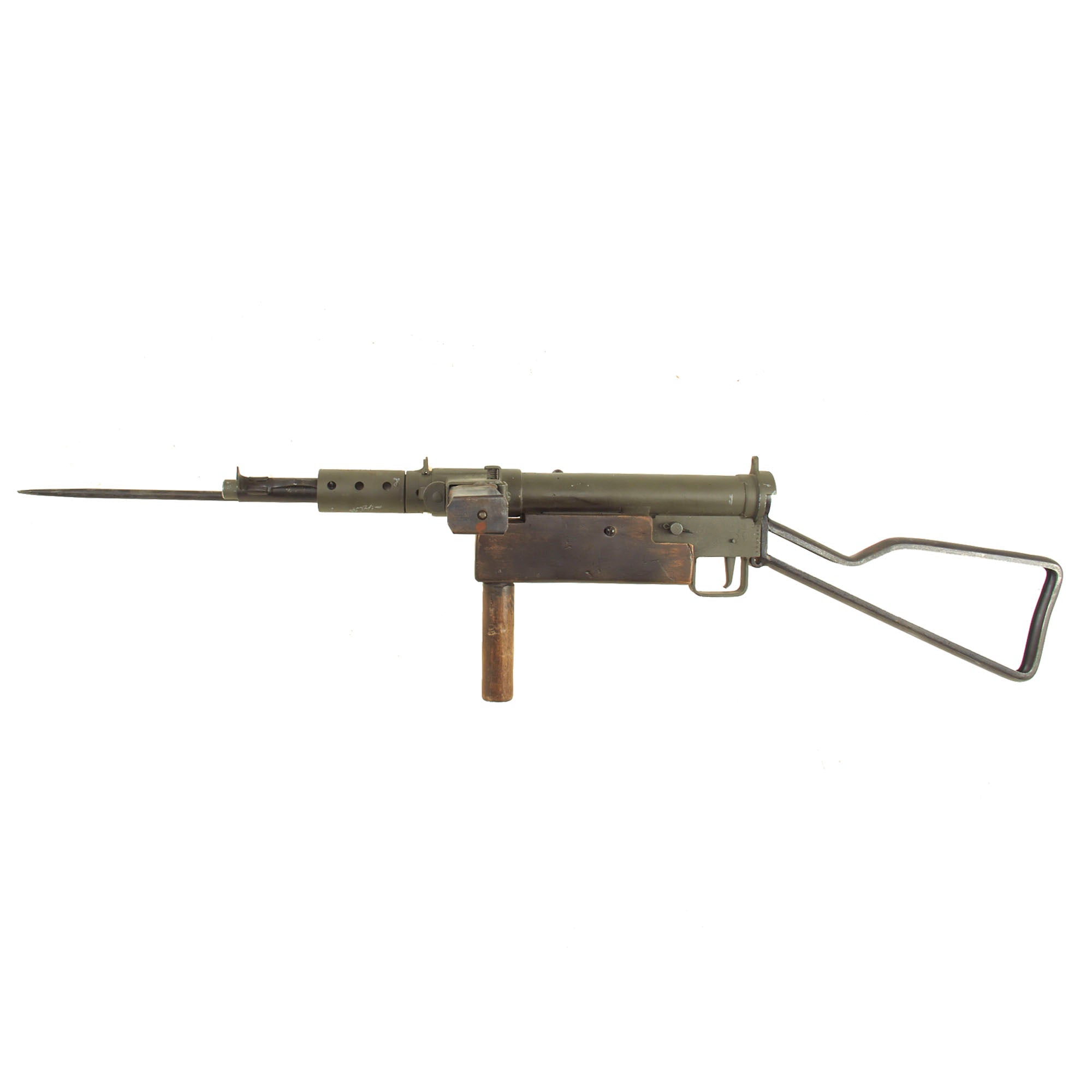 Original British WWII Sten MkII Dummy Gun with MkI Type Fore Stock & M ...