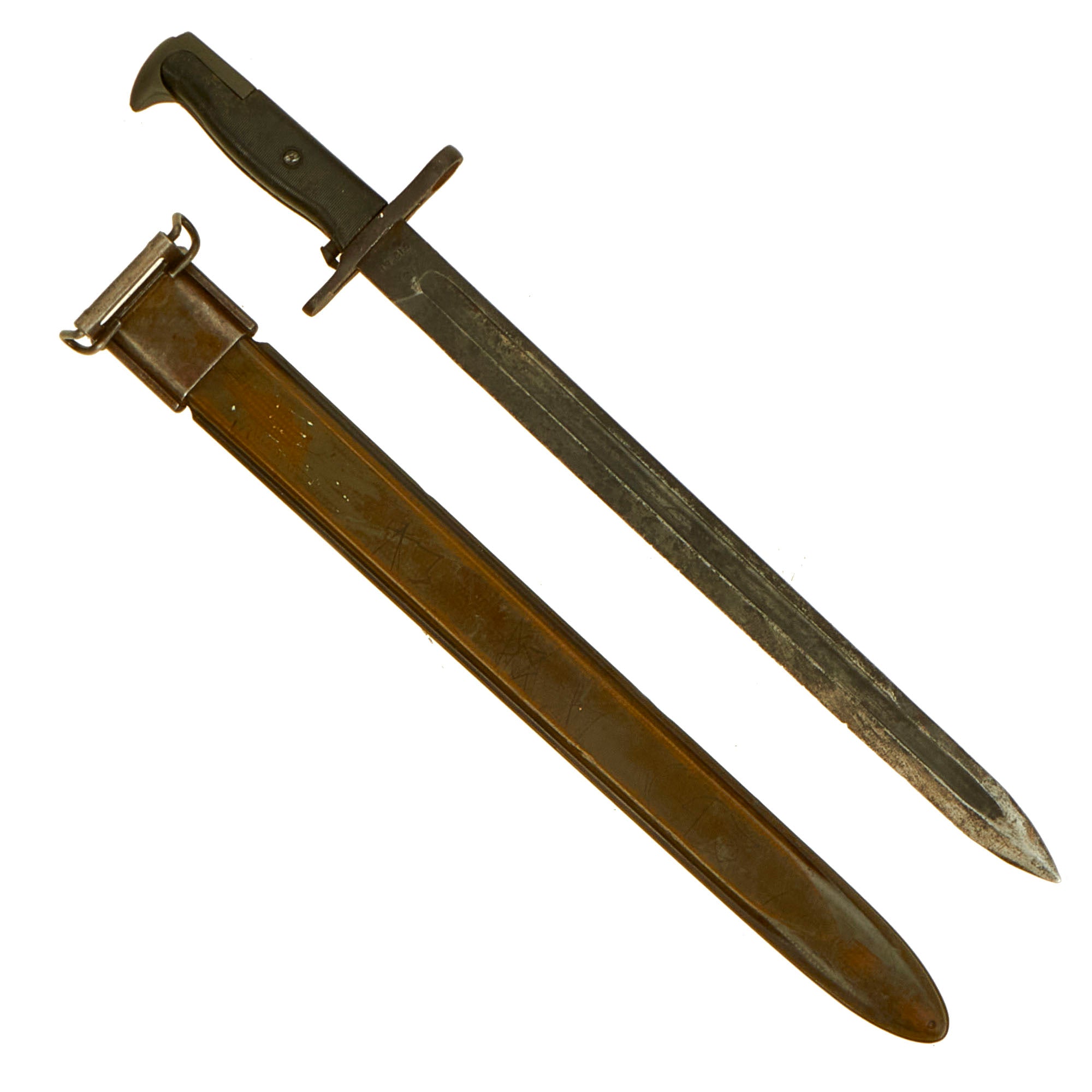 Original U.S. WWI & WWII M1905 Springfield 16" Rifle Bayonet marked S ...