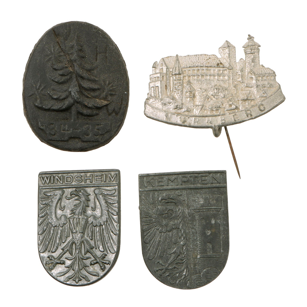 Original German WWII Award, Insignia and Tinnie Grouping with KVKII, L ...