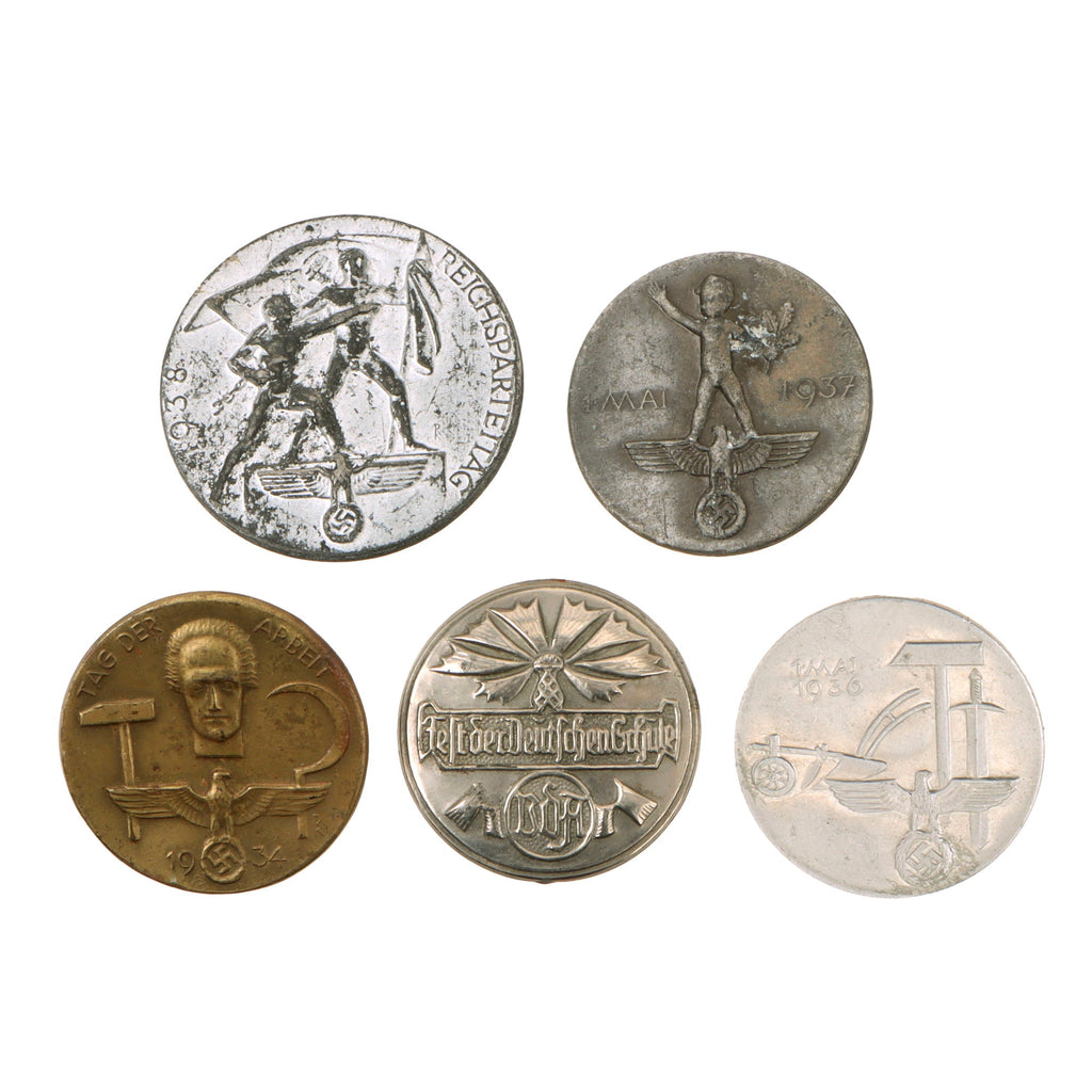 Original German WWII Award, Insignia and Tinnie Grouping with KVKII, L ...