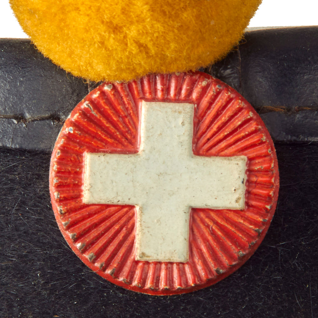 Original Swiss WWI Shako Helmet Marked to the 6th Machine Gun Battalio ...