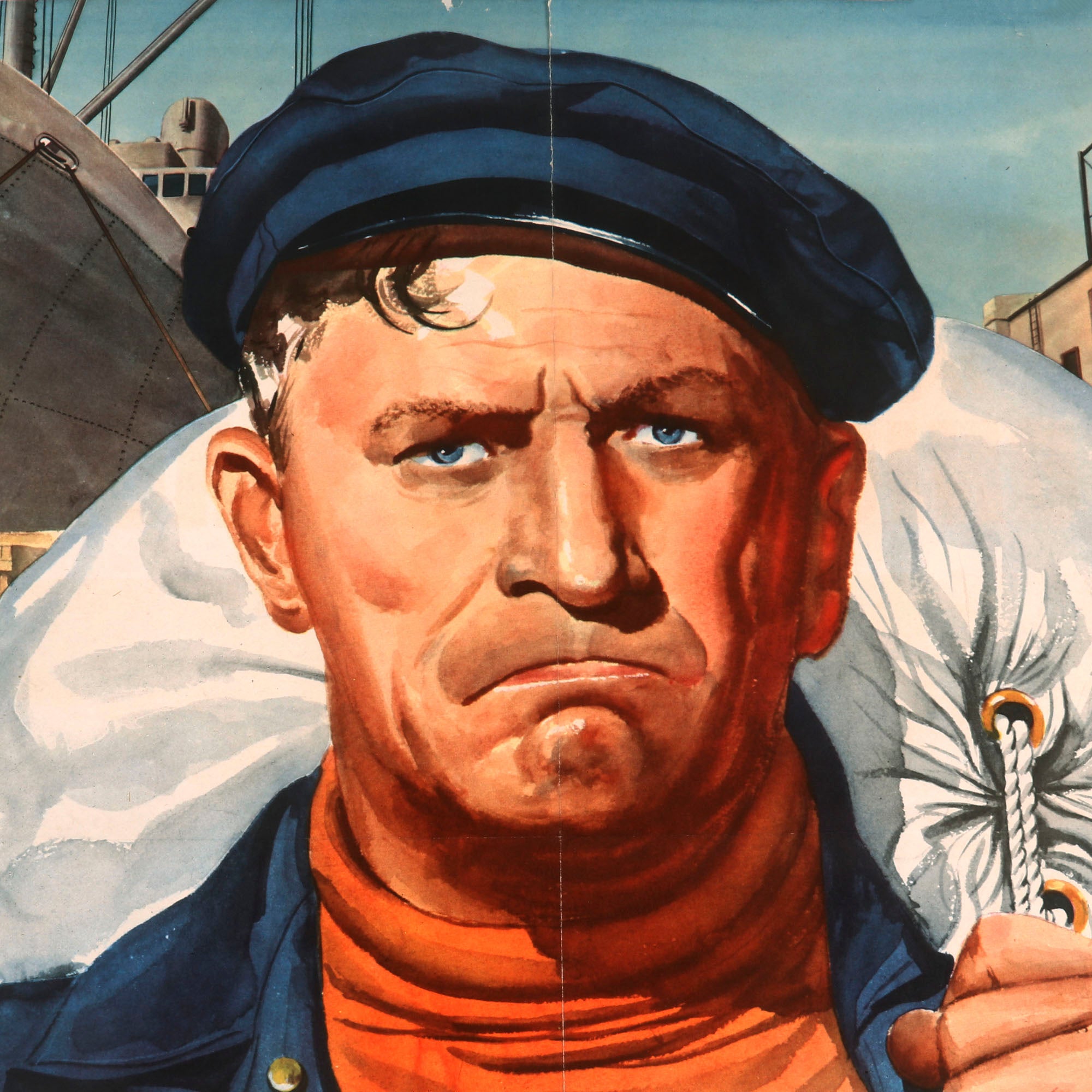 Original U.S. WWII US Merchant Marine “You Bet I’m Going Back To Sea ...