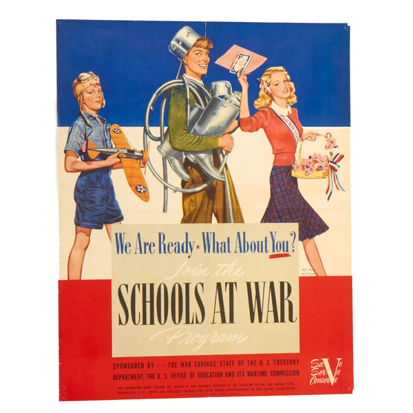Original U.S. WWII Schools at War Program with artwork by Irving Nuric ...