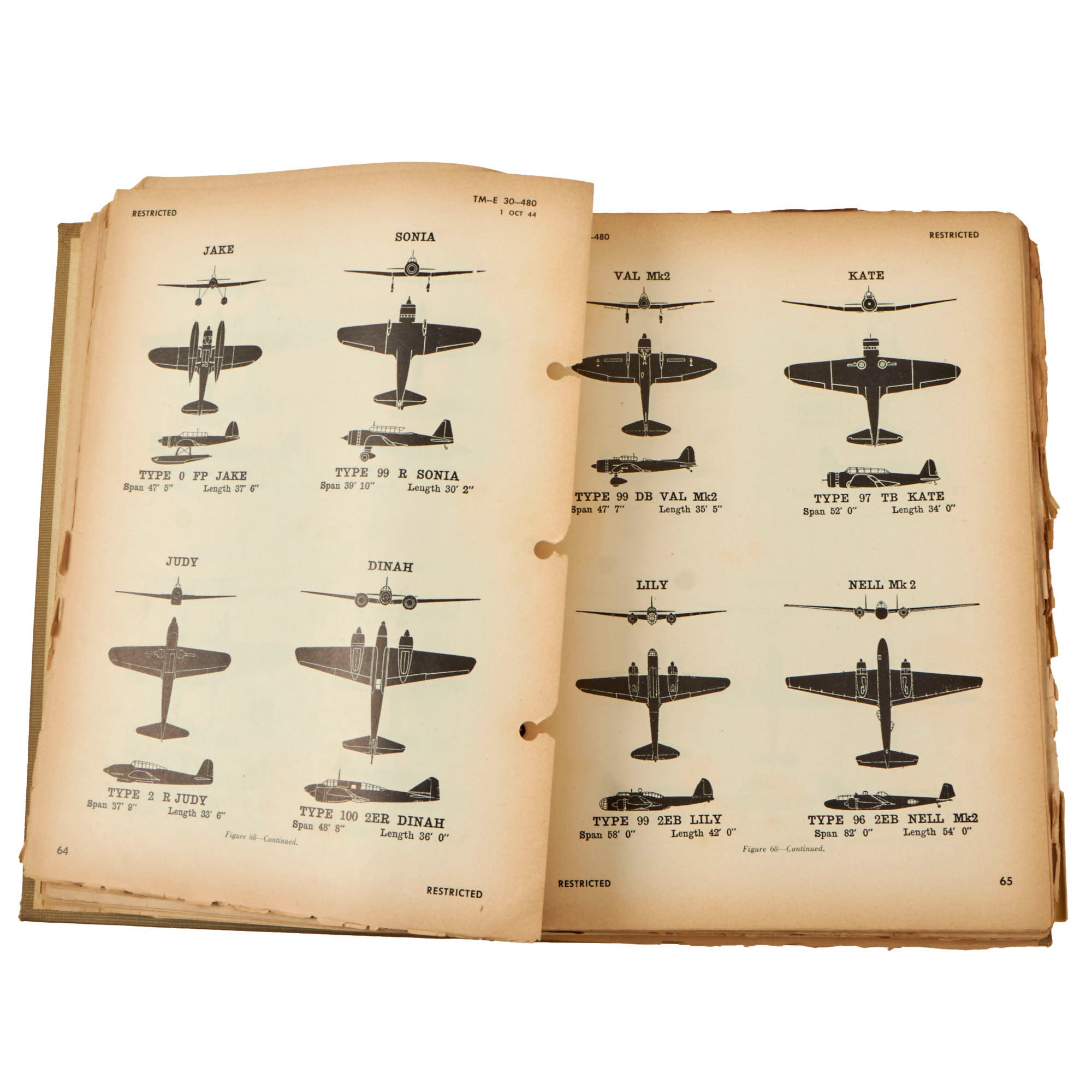 Original U.S. WWII Handbook on Japanese Military Forces Technical Manu ...