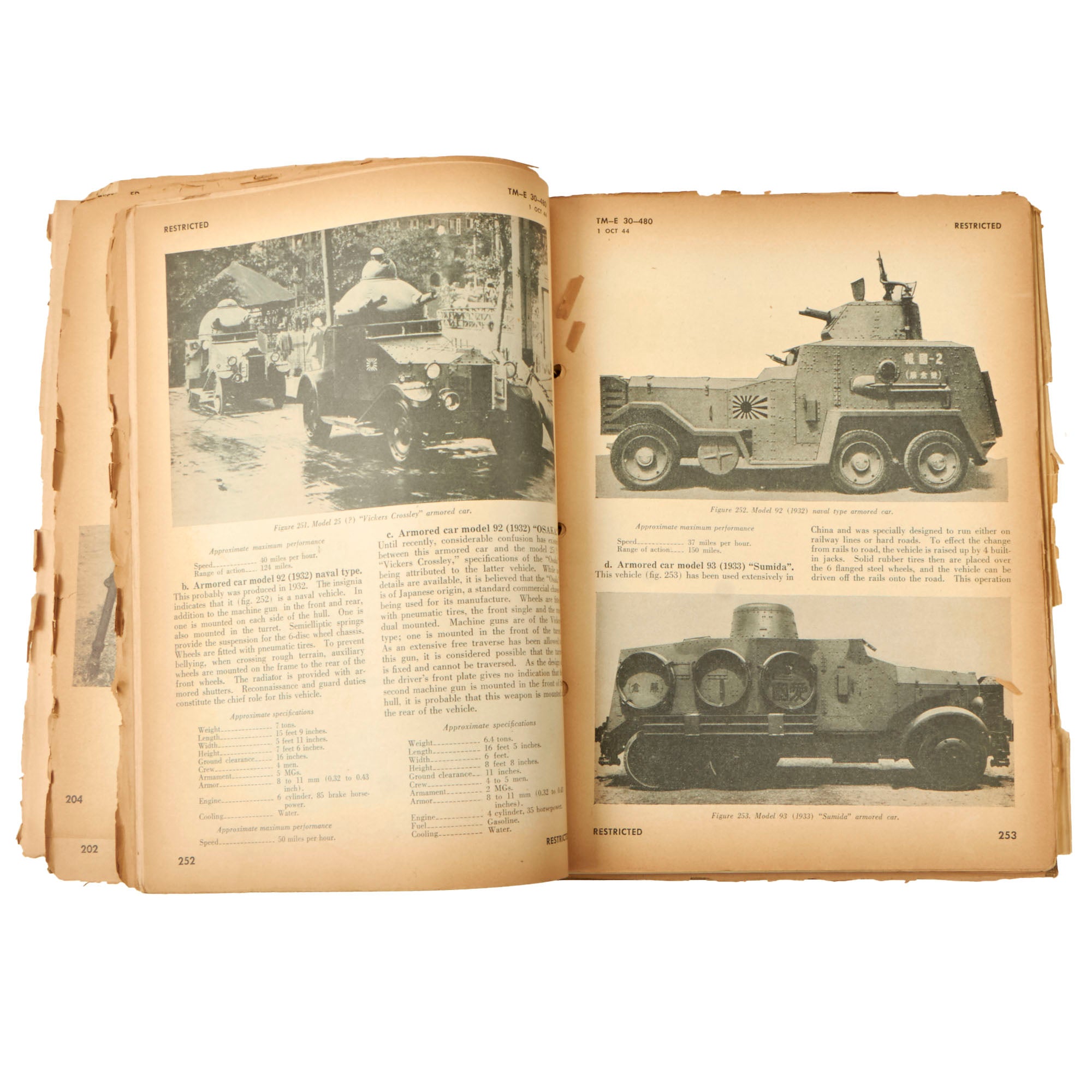 Original U.S. WWII Handbook on Japanese Military Forces Technical Manu ...