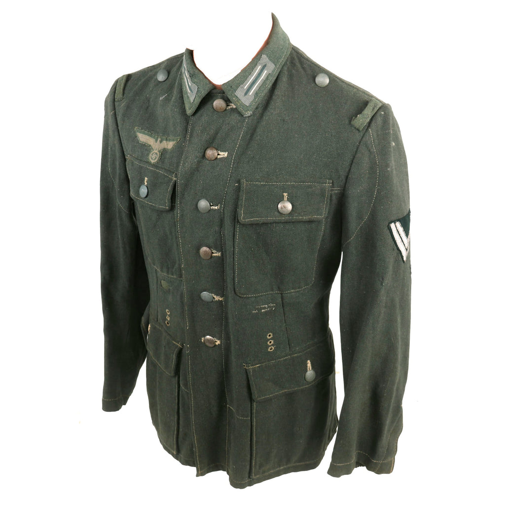 Original German WWII Heer Army Infantry Obergefreiter's M42 Battle Tun ...