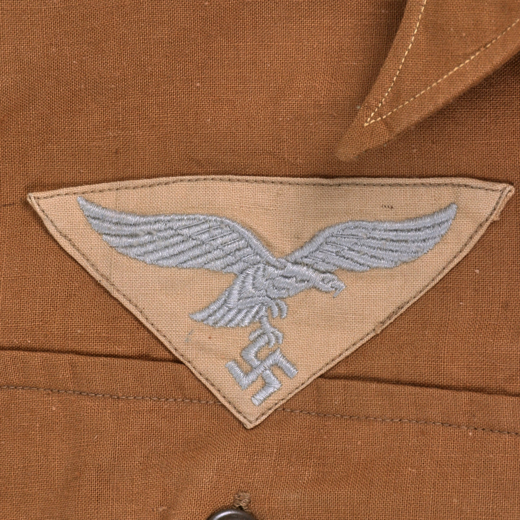 Original German WWII Afrika Korps DAK Luftwaffe Artillery Enlisted Tan ...