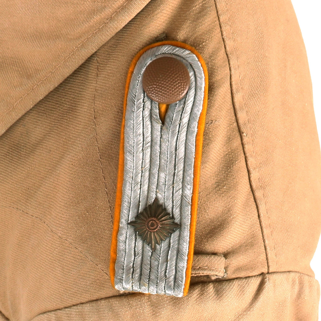 Original German WWII Afrika Korps Luftwaffe Oberleutnant Officer's Tan ...