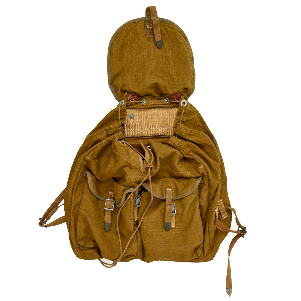 Original German WWII Tornister 34 Cowhide Backpack with Shoulder Straps ...