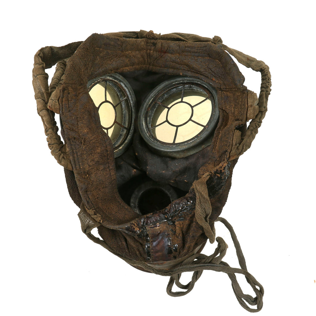 Original Imperial German WWI M1917 Ledermaske Gas Mask with Can and Pa ...