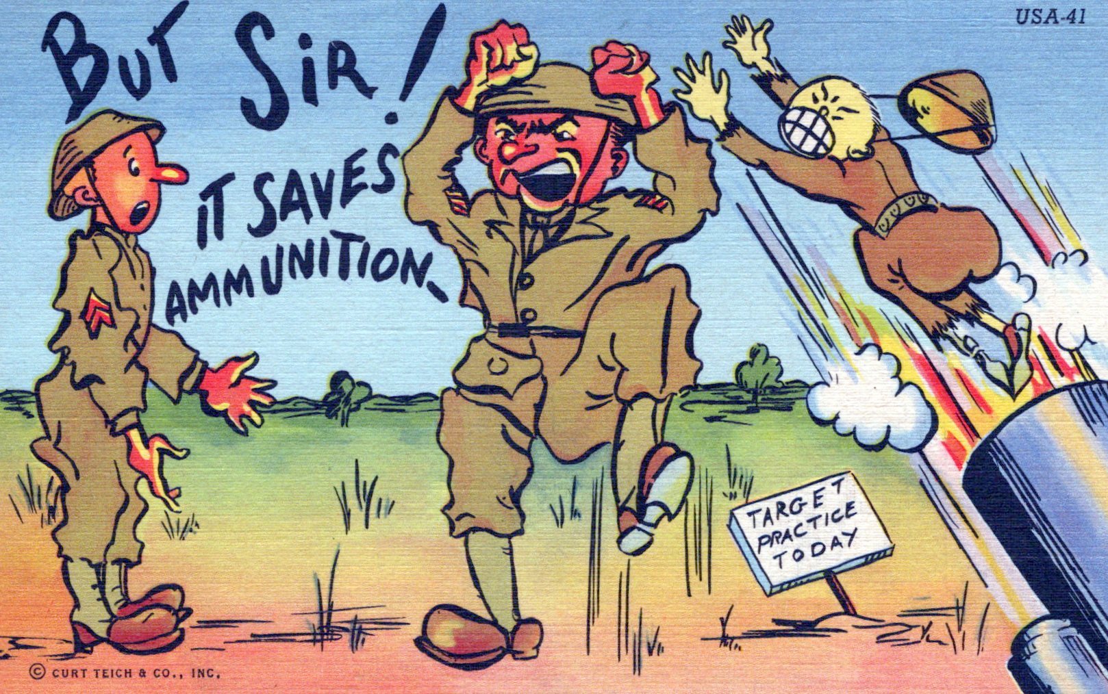 Original WWII Anti-Axis Political Cartoon Illustration Postcards - Set ...