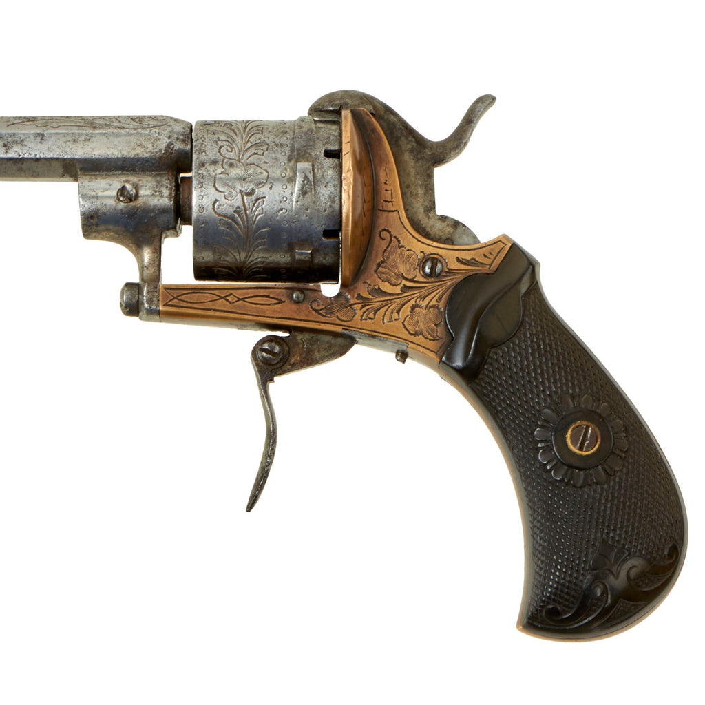 Original U.S. Civil War Era European Brass Framed 7mm Pinfire Double A ...