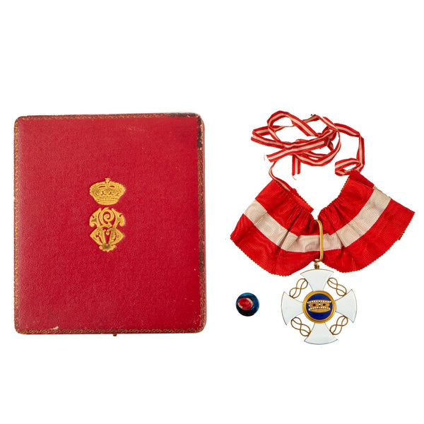 Original Italian WWII Era Order of the Crown of Italy Commander Grade ...