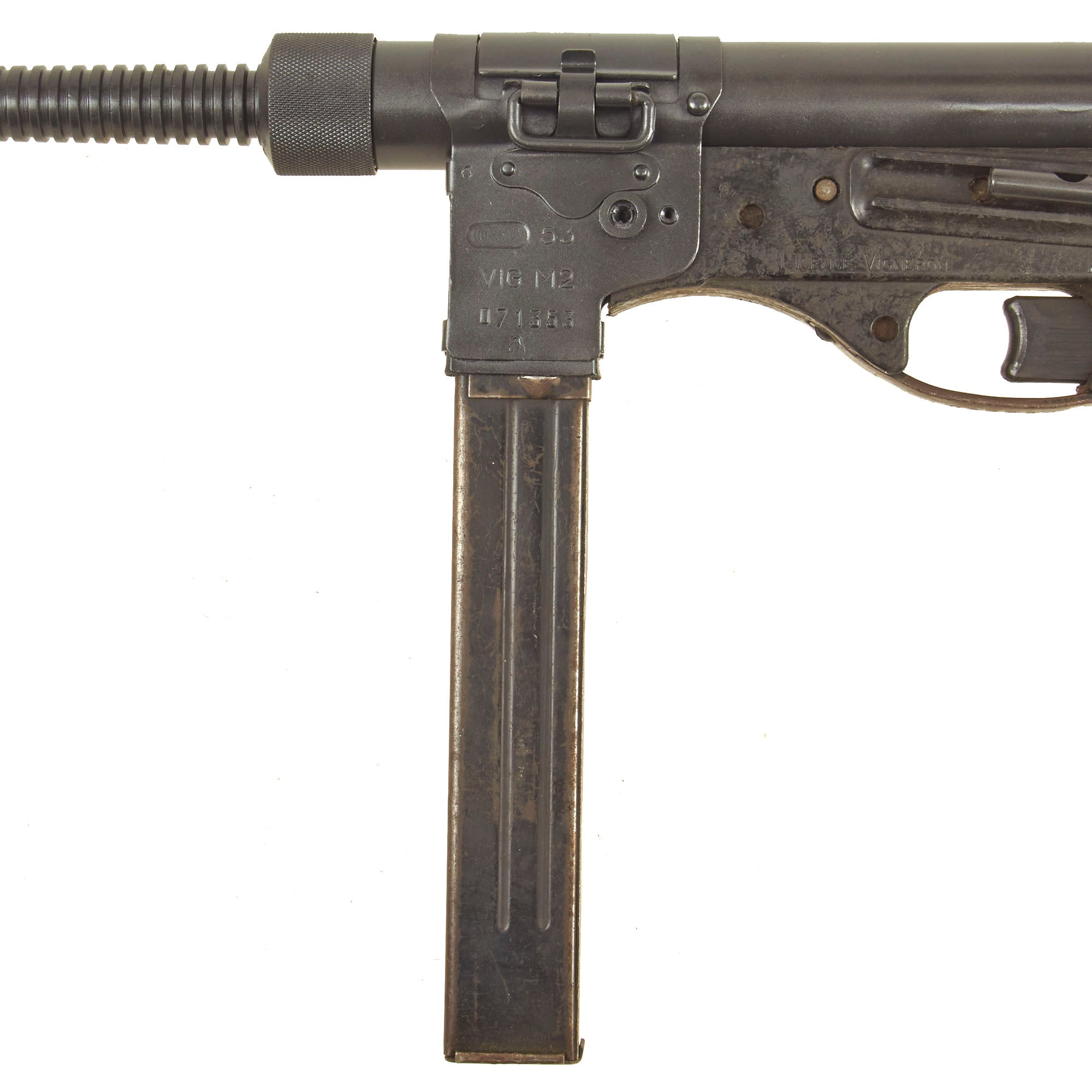 Original Belgian Vigneron M2 Display Submachine Gun with Magazine - Se ...