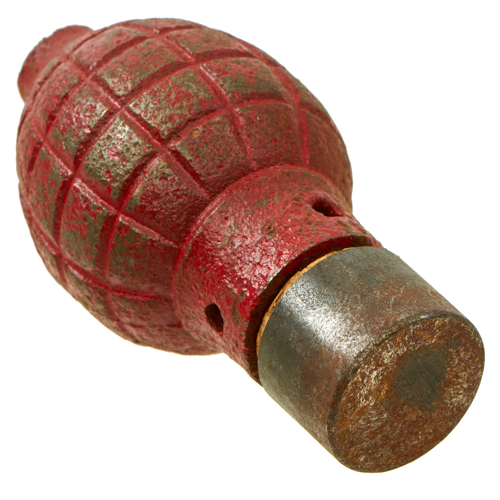 Original French WWI Foug M1916 Inert Lemon Grenade with Wood Top Plug ...