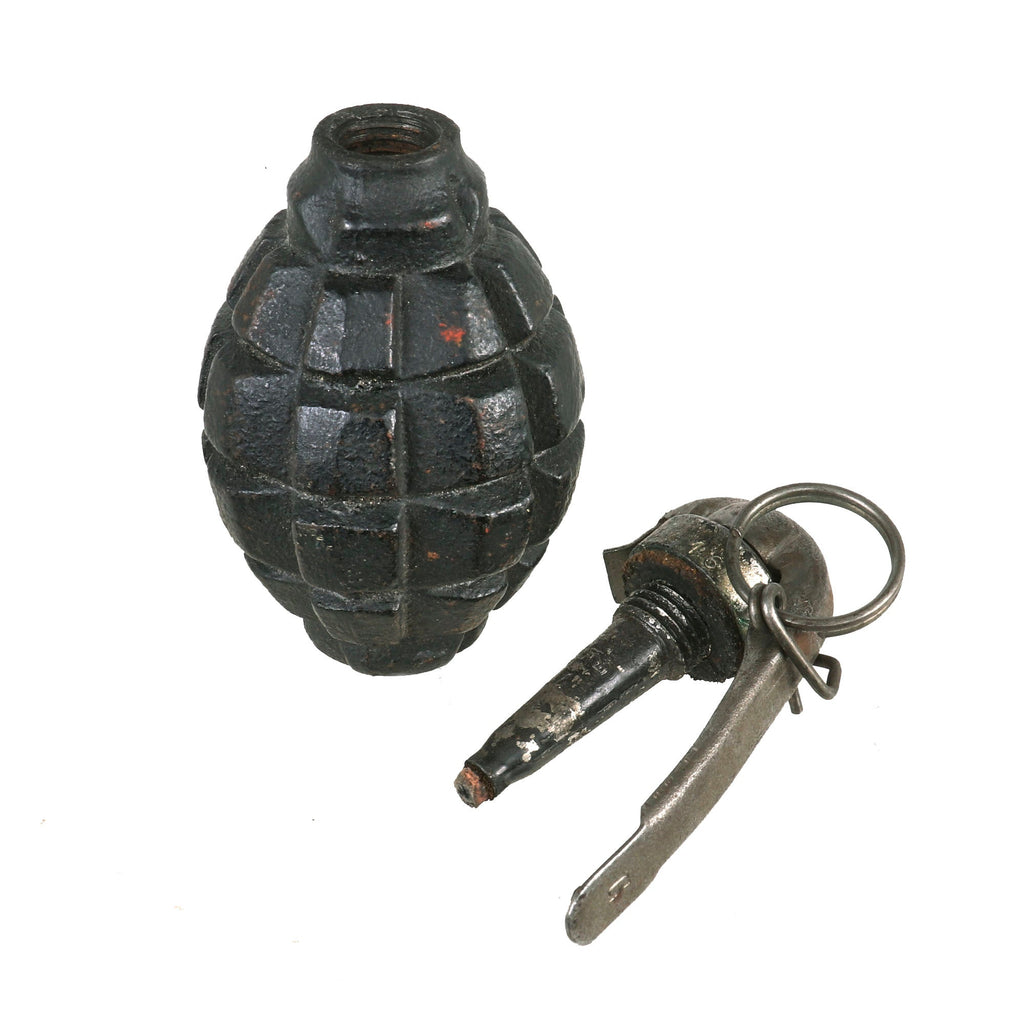 Original French WWI F1 Hand Grenade with Billant Modèle 1916 Fuse - In ...