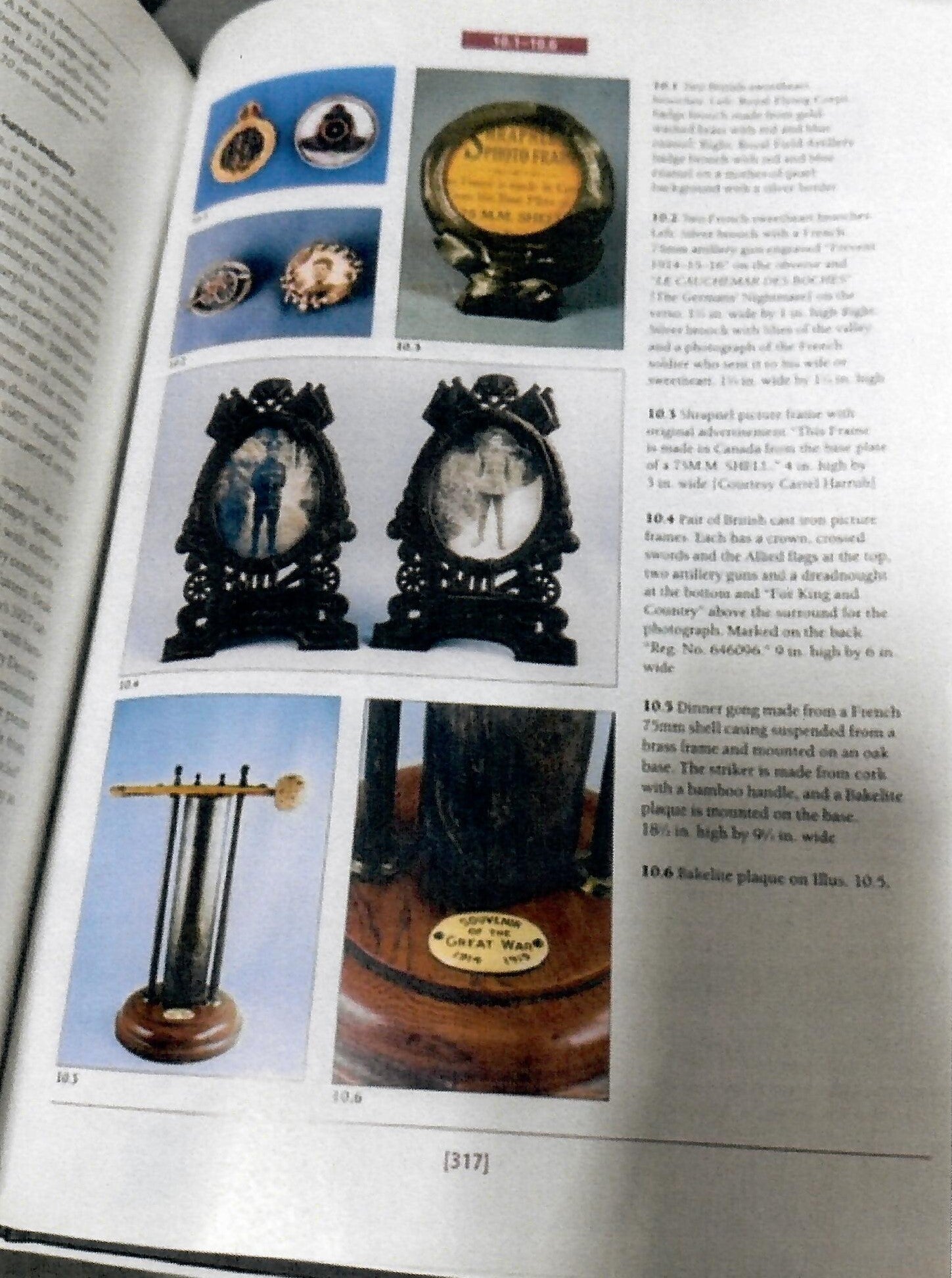 Original WWI Trench Art Dinner Bell “Gong” Made From French Artillery ...