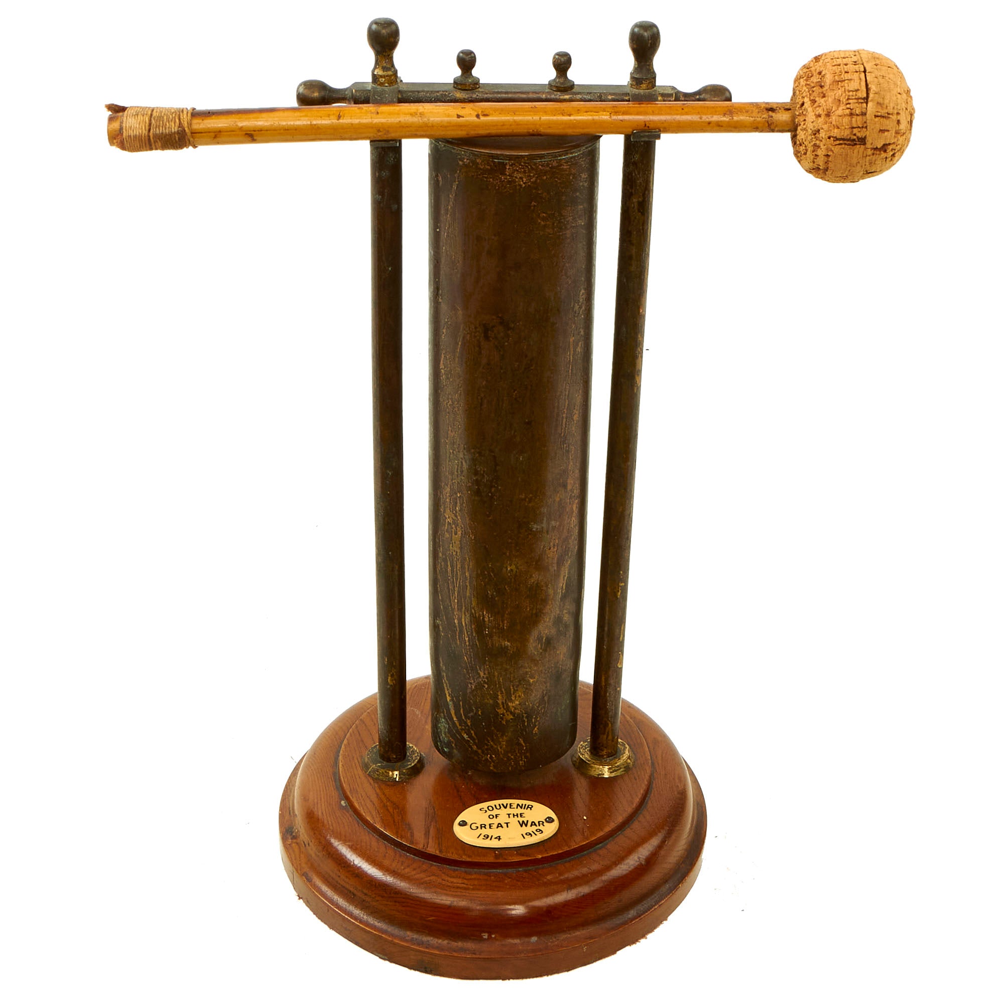 Original WWI Trench Art Dinner Bell “Gong” Made From French Artillery ...