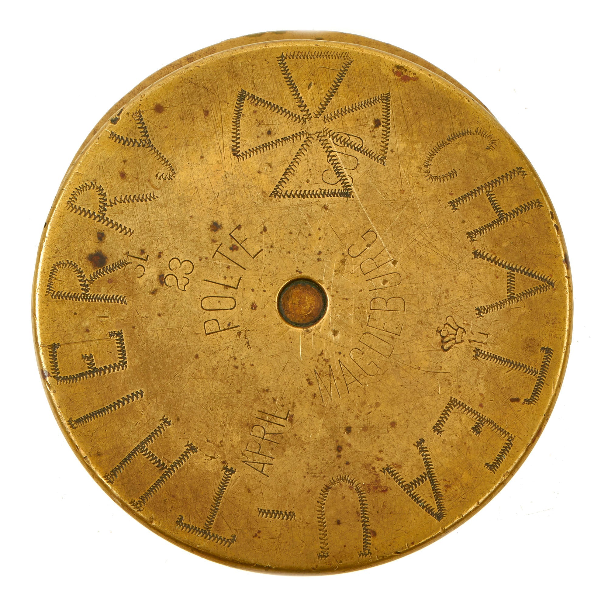 Original German WWI Trench Art Peaked Visor Cap As Featured In The Boo ...