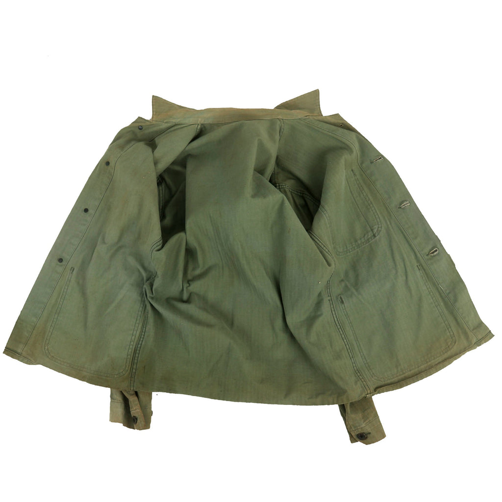 Original U.S. WWII USMC Named HBT Herringbone Twill P41 Tunic ...