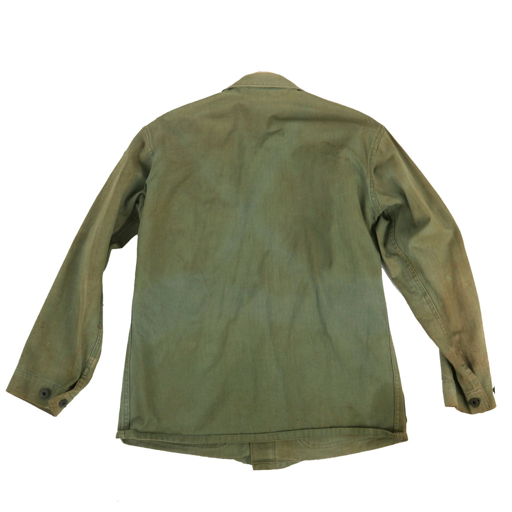 Original U.S. WWII USMC Named HBT Herringbone Twill P41 Tunic ...