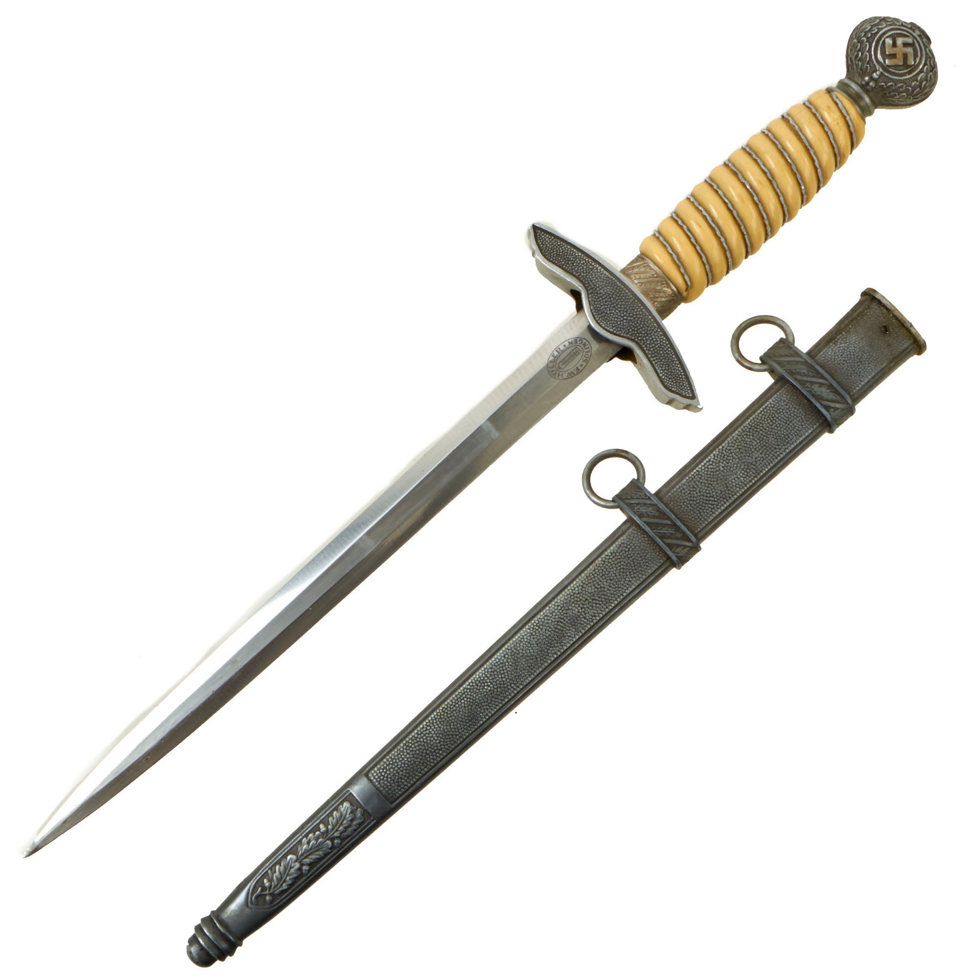 Original WWII German 2nd Model Luftwaffe Dagger by F. W. Höller of Sol ...